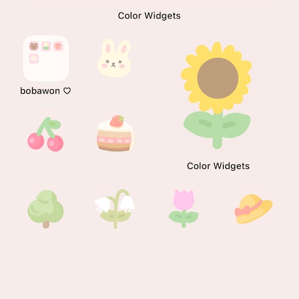 Cute Hand Drawn Pink Ios & Android App Icons | Home Screen Set | Widget ...