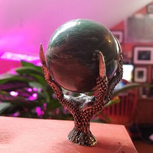 Pewter Dragon Claw Stand for 50mm Ball Hand-buffed Satin | Etsy