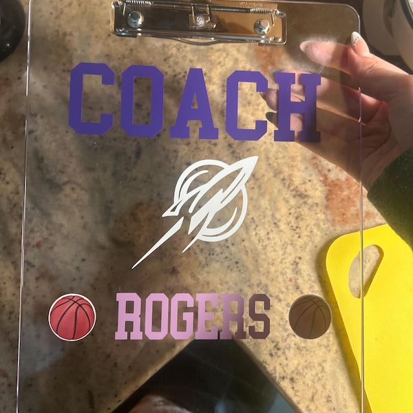 Coach Clipboard, Personalized Clipboard Coach, Coach Gift, Cheer Coach ...