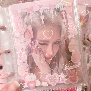 4 INCH Kpop Photocard Binder Mini Binder K-pop Photo Collect Book Photo Card Storage Kpop Binder ...