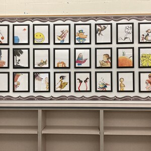 2nd & 3rd Grade Book Characters Gallery Wall - Classroom Decor, Second ...