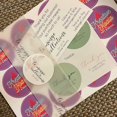 Personalized Round Business Logo Stickers Personalized Stickers Custom ...