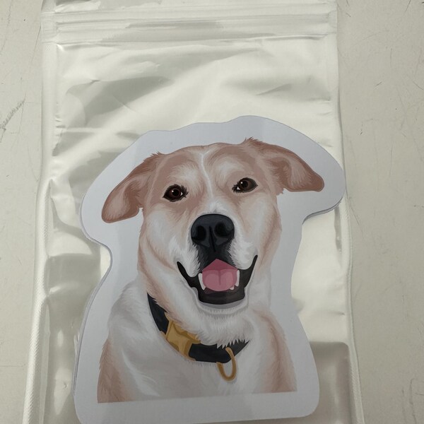 Personalized Dog Stickers Hand Drawn Custom Pet Sticker, Custom Dog ...