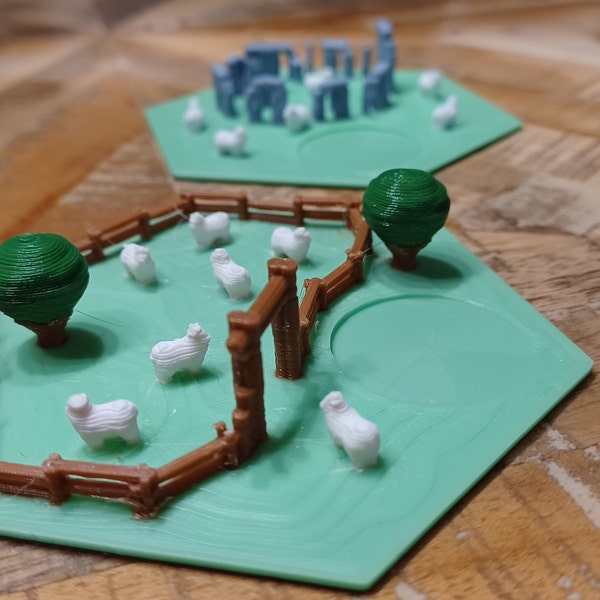 3D Catan Pasture Tile to Produce Wool - Etsy Canada