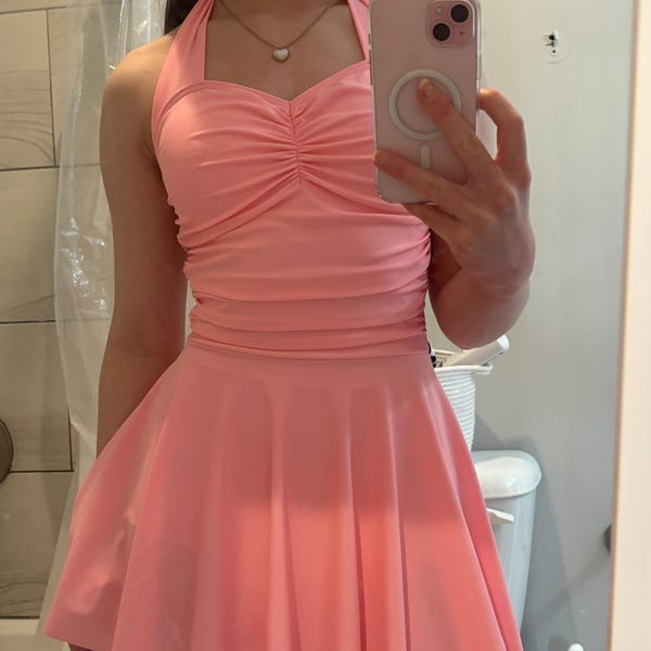 Helen Retro Two Piece Women's Bikini Swimsuit - High Waist Skirt and ...