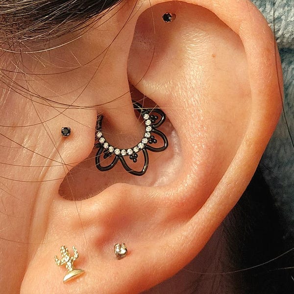 Septum Ring Silver, Septum Piercing, Septum Jewelry, Septum Clicker ...