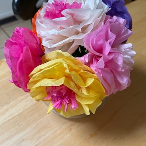 Mini Tissue Paper Flowers 12 Count Choose Your Own Colors - Etsy
