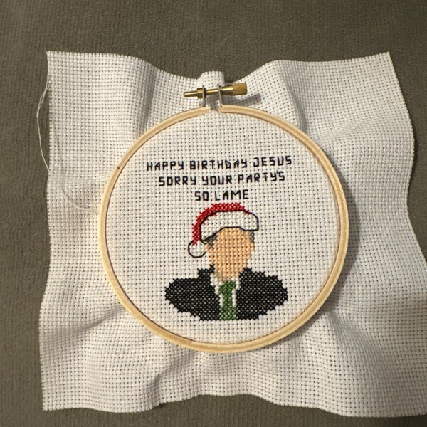 The Office Michael Scott Christmas Quote Ornament Cross Stitch PATTERN ...