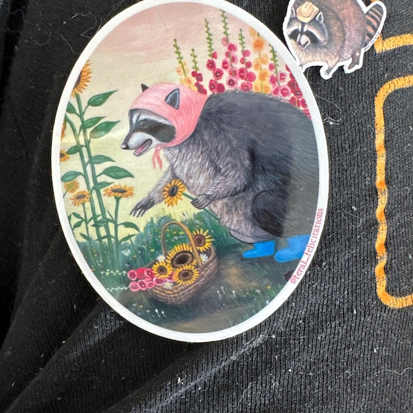 Fairy God Possum Sticker Decal Original Art by Feral Felicitations - Etsy