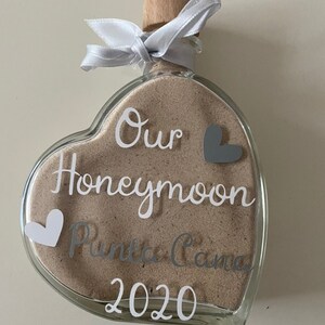 Personalised Honeymoon Destination Sand Keepsake Bottle Jar - Etsy