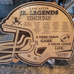 Personalized Wood Acrylic Basketball Coach Gift Plaque With Coach and ...