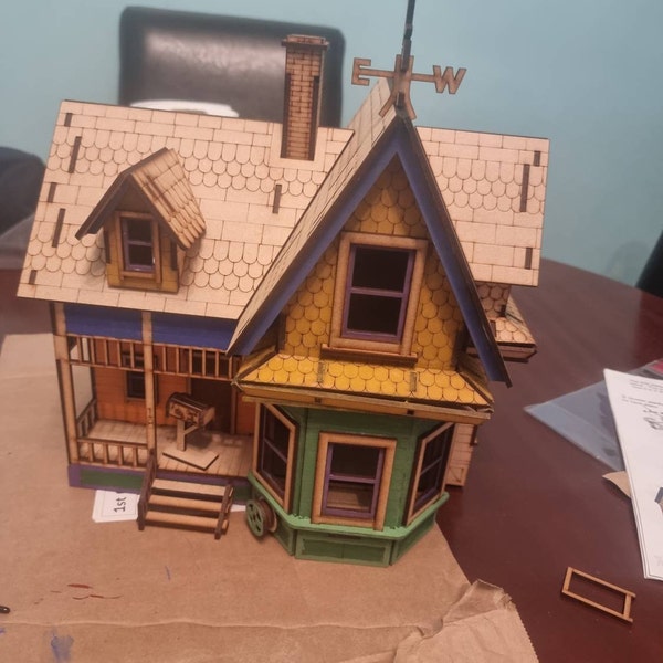 UP House Detailed MDF Model Kit - Diy - Etsy
