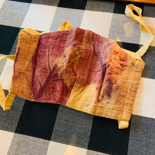 Organic Mask X 1, Plant Dyed, Eco Friendly Organic Cotton Face Mask. 3 ...