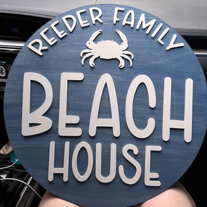 Personalized Beach House Sign, Beach Sign, Beach House Decor, Lake ...