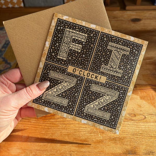 Botanical Leaves Dad Card / Father's Day Card for Nature Lover / Green ...