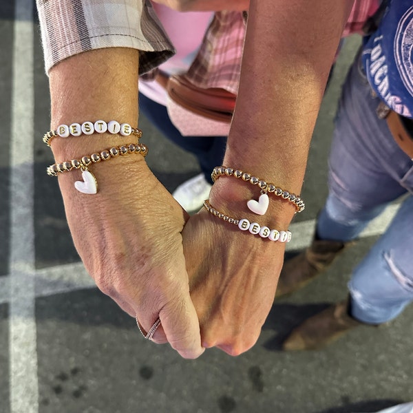 Bracelet Making Kit, Kids Birthday Party Activity, Custom Name Stretch ...