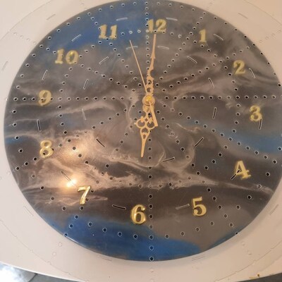 Stencil for Resinart Clock, Template for Resin Clock, With Holes for ...