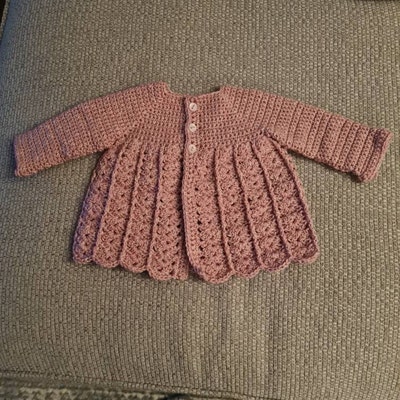 Shell Cardigan Crochet Pattern Sizes Preemie to 10 Years PDF Digital ...