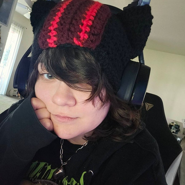 Pink Fairy Ears Crochet Pink Fairy Ear Hat Fairy Ears Pink Nymph Ears ...