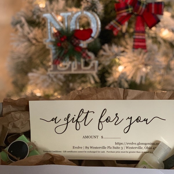 Printable Gift Certificate Template, Gift Card Maker, Simple Rustic ...