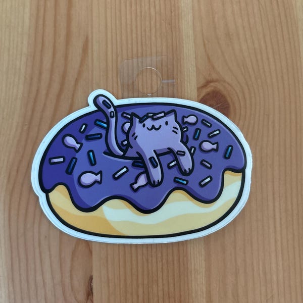 Mini Cinnamon Roll Vinyl Sticker Waterproof Phone Sticker Cute Cinnamon ...