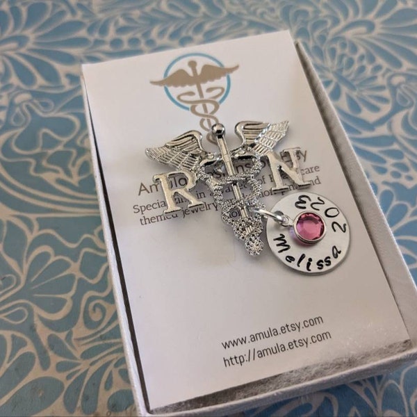 RN Registered Nurse Pin - Nurse Pin - Nursing Pin - Pin for Nurse ...