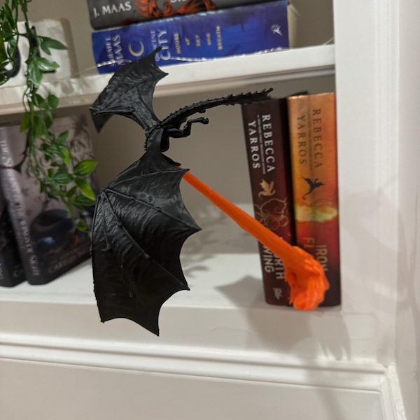 Fire Breathing Dragon Book Nook With Book Mount, Perfect Gift or ...