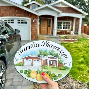 Custom Ceramic Address Sign for Home, Outdoor House Name Sign, Talavera ...
