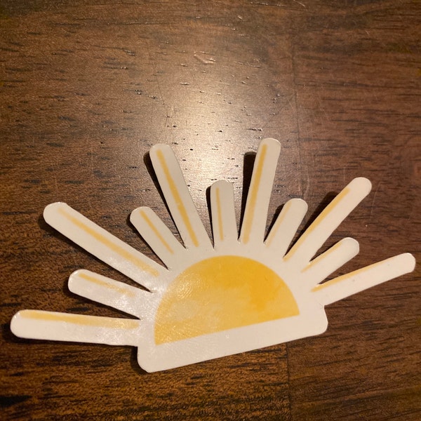 Happy Vintage Boho Sun Sticker | Waterbottle Notebook & Laptop Sticker ...