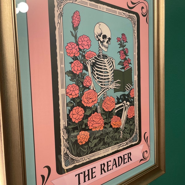 The Reader Tarot Print - Reader Tarot Card - Reading Nook Decor - Gift ...