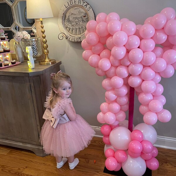 Powder Pink Birthday Tutu Dress,baby Prom Dress Ball Gown Toddler First ...