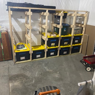 NEW DIY Storage System Plans Using 20 HDX 27 Gallon Totes - Etsy