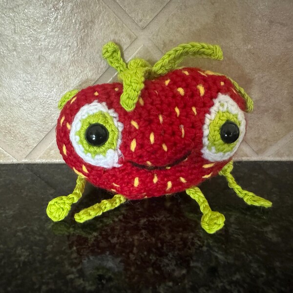 Barry the Strawberry Amigurumi Crochet Pattern *PATTERN ONLY* PDF - Etsy