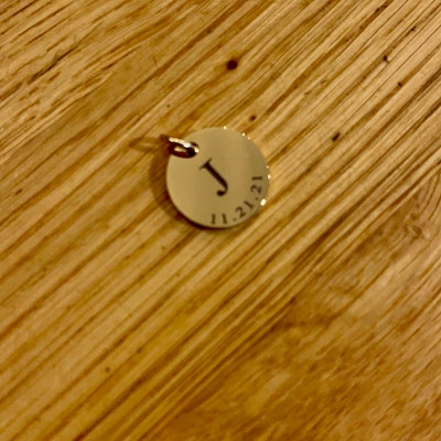 Poppy Disc Necklace - Etsy