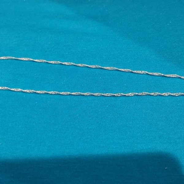 Gold Twist Chain Necklace, Singapore Twist Chain, Twisted Gold Chain ...