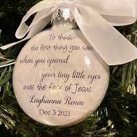 In Memory Christmas Ornament Personalized Keepsake Gift Loss - Etsy Canada