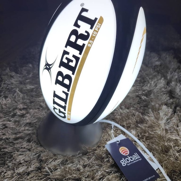 Rugby Ball Light - the Perfect Rugby Gift, Bedside or Desk Lamp - Rugby ...
