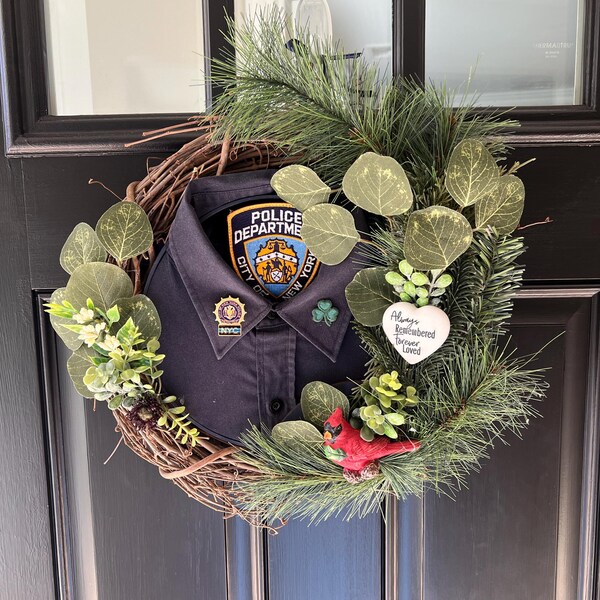 Thin Blue Line Gold Police Officer Pin - Etsy