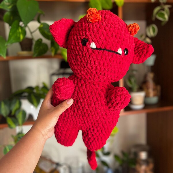 Crochet Pattern Chubby Devil Monster // Demon Crochet Pattern // Cute ...