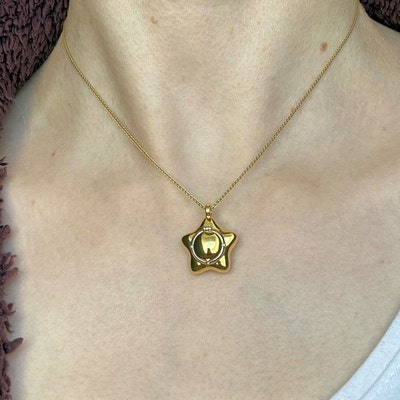 Star Locket Pendant Necklace 18mm - Etsy