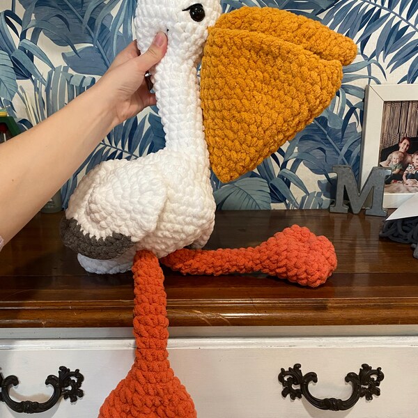 Pelican Crochet Pattern PDF, Crochet Bird, Crochet Pattern, Amigurumi ...