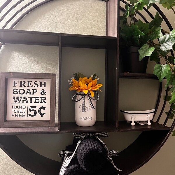 Bathroom Sign, Farmhouse Bathroom Decor, Bathroom Wall Decor - Etsy