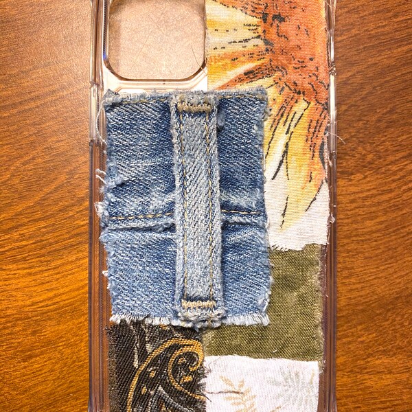Fabric Patchwork Phone Case, Denim Patchwork, Phone Case, Boho Phone Case, Hippie Phone Case ...