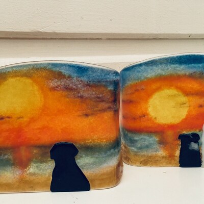 Red Oak Tree 6.5x4 Fused Glass Wall Art or Window Hanging - Etsy