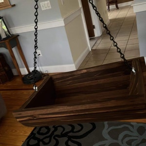 Hanging Rustic Half Moon Bucket Bowl Style Garden Indoor Outdoor ...