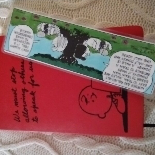 Charlie Brown Peanuts Comic Strip Bookmarks - Etsy