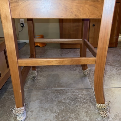 Hand Crocheted Chair Bootiesfloor Protecterchair Sockswashablechair Leg ...