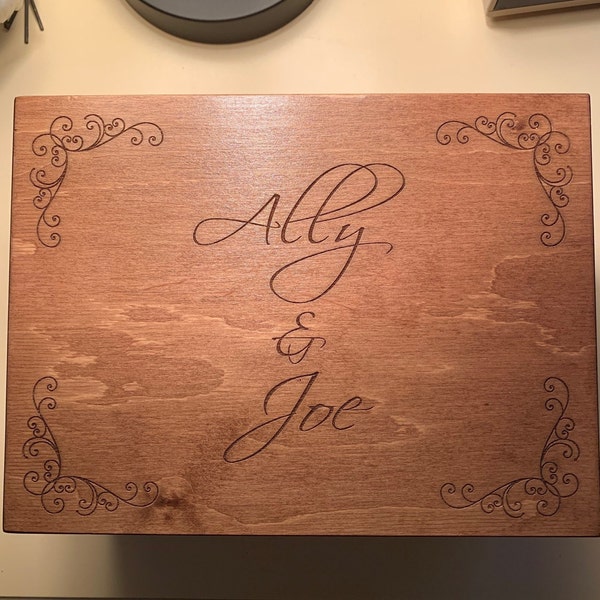 Wedding Memory Box, Personalized Wedding Box, Wedding Memento Box ...