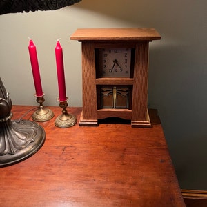 Arts and Craftsman Clock, Ivory Dial - Etsy