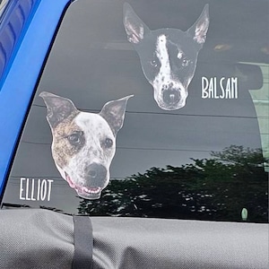 Custom Pet Sticker, Die-cut Dog Decals for Car, Cat Laptop Stickers ...
